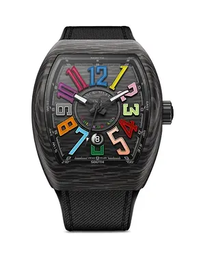 Franck Muller Vanguard Classic Carbon Watch - Black/black