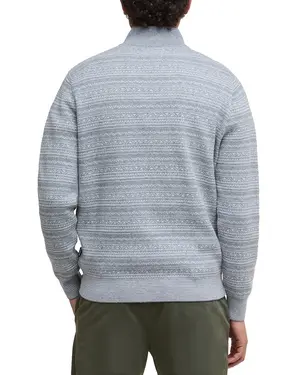 Barbour Dartfield Quarter Zip Knitted Sweater - Light Grey