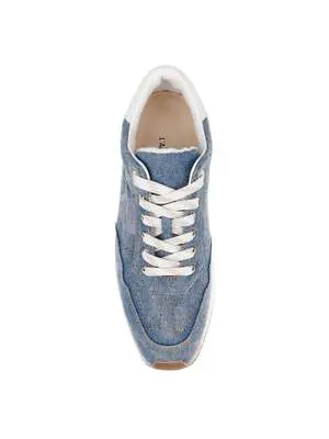 L'Agence Ivone Platform Sneakers - Light Denim