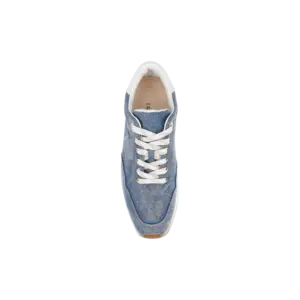 L'AGENCE Ivone Platform Sneakers - Light Denim