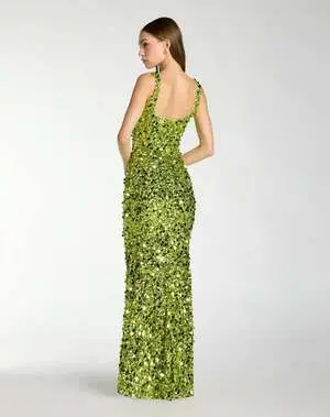 Mac Duggal Sleeveless Sequin Column Gown