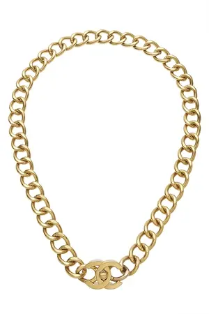 Chanel Cc Turnlock Choker - Gold