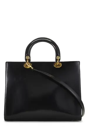 Dior Lady Patent Leather Handbag