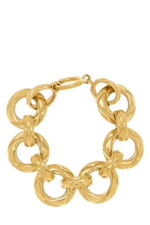 Chanel Matelassé Chain Bracelet - Gold