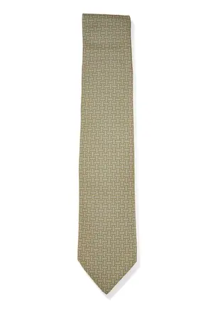 Hermès Printed Neck Tie - Yellow
