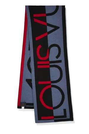 LOUIS VUITTON Multicolor Logo Wool Scarf