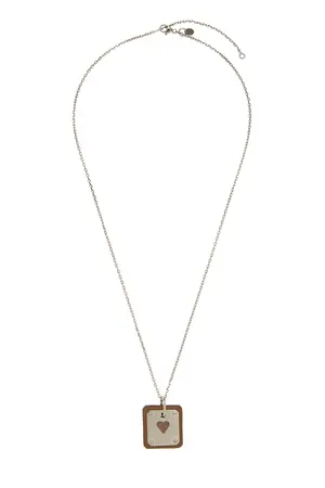 Hermès Silver As De Coeur Necklace - Hermes Gold