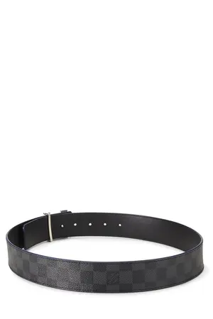 LOUIS VUITTON Damier Graphite Initiales Belt
