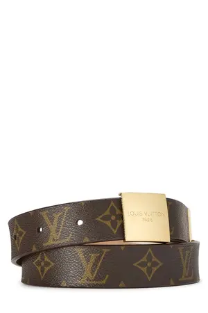 LOUIS VUITTON Monogram Canvas Ceinture Carre 75