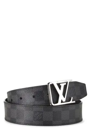 LOUIS VUITTON Damier Graphite City Ceinture 85 - Black