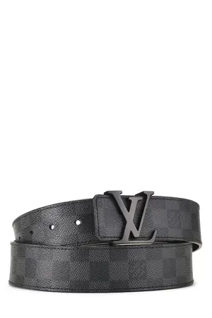LOUIS VUITTON Damier Graphite Initiales Reversible Ceinture 100