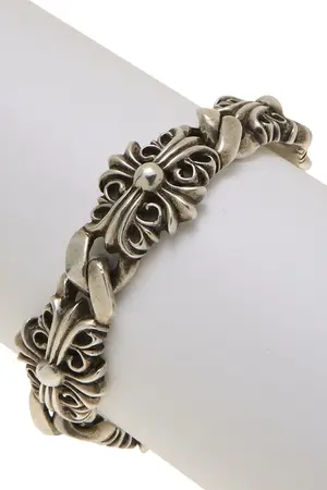 Chrome Hearts Sterling Keeper Link Bracelet