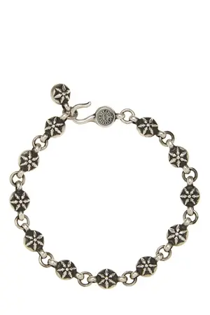 Chrome Hearts Sterling Star Ball Bracelet