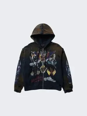 WHO DECIDES WAR Star Zip-up Hoodie