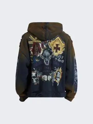 WHO DECIDES WAR Star Zip-up Hoodie