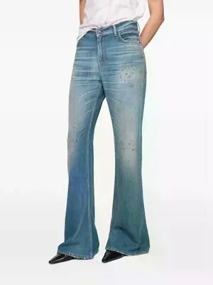 Acne Studios Flared Patch Trousers