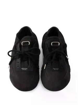 Prada Collapse Canvas Sneakers - Black