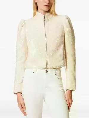 TWINSET Bouclé Sequin Jacket