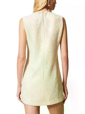 TWINSET Bouclé Sequinned Mini Dress