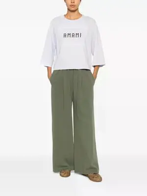 FORTE_FORTE Elastic-waistband Trousers - Green