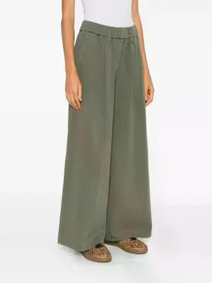 FORTE_FORTE Elastic-waistband Trousers - Green