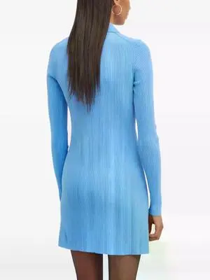 Moschino Ribbed Buttoned Mini Dress