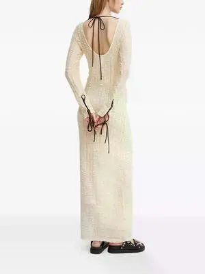 RÉSUMÉ Gathered Open-back Maxi Dress