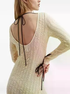 RÉSUMÉ Gathered Open-back Maxi Dress