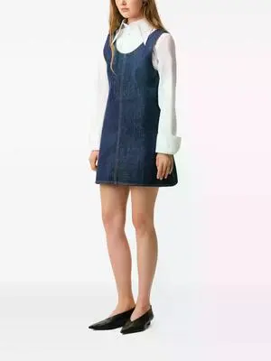 AMI Paris Denim Short Dress