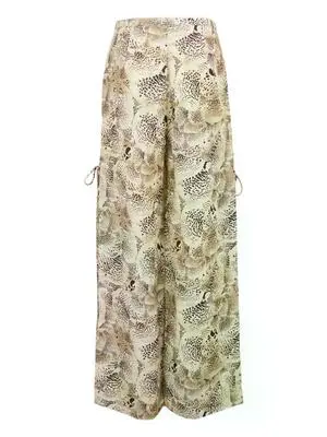 Clea Printed Wide Leg Trousers