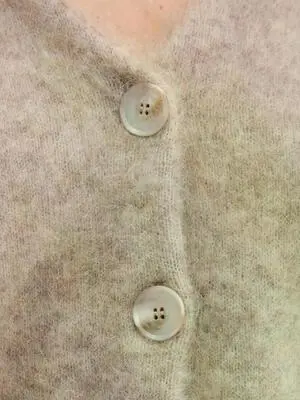 GESTUZ Button V-neck Cardigan - Neutrals