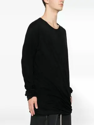 Rick Owens Jumbo Double Long-sleeved T-shirt - Black