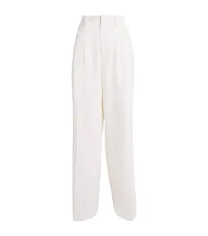Good American Stripe Essential Suiting Trousers