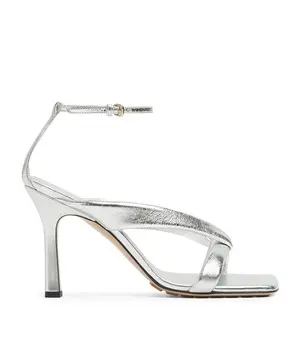 Bottega Veneta Metallic Sandals For Women