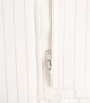 Good American Stripe Essential Suiting Crop Top