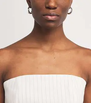 Good American Stripe Essential Suiting Crop Top