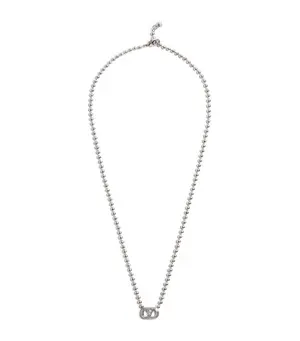Valentino Garavani Ovalette Pendant Necklace - White