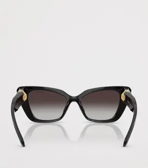 SWAROVSKI Sk6047 Cat Eye Sunglasses - Black