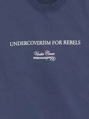 Undercover Lettering-print T-shirt - Blue