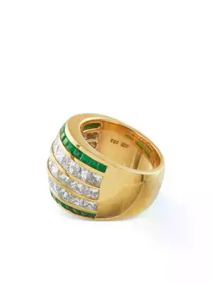 LB EXCLUSIVE Diamond And Emerald Ring