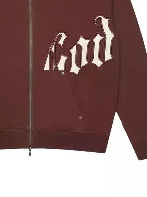 GODSPEED Logo Zip Hoodie - Brown