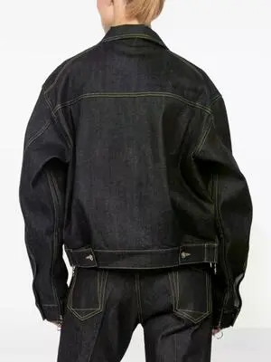 SETCHU Contrast-stitching Denim Trucker Jacket