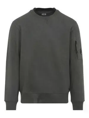 C.P. COMPANY Zip-pocket Crew-neck Sweatshirt - Grey