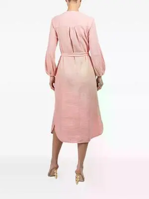 Xirena Josephine Tie-waist Midi Dress - Pink