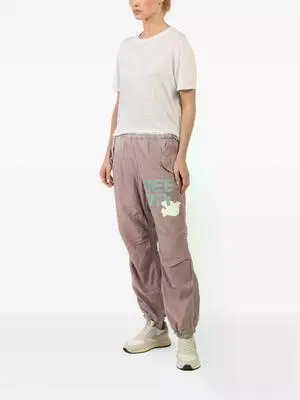 FREECITY Logo-detail Track Pants - Purple