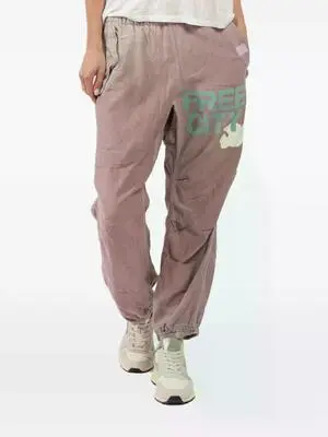 FREECITY Logo-detail Track Pants - Purple