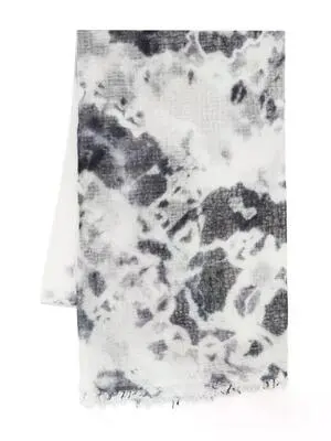 SUZUSAN Tie-dye Fringed Scarf