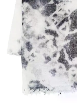 SUZUSAN Tie-dye Fringed Scarf