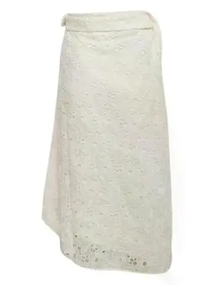 Victoria Beckham Lace Midi Skirt