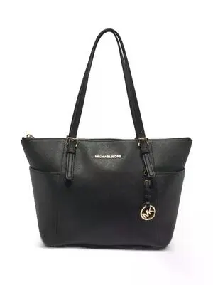 Michael Kors East West Leather Shoulder Bag - Black